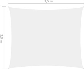 vidaXL Stínící plachta oxfordská látka obdélníková 2,5 x 3,5 m [135261] Barva: Cihlová