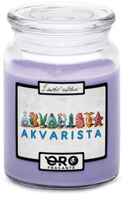 Svíčka Akvarista (Vůně svíčky: Levandule)