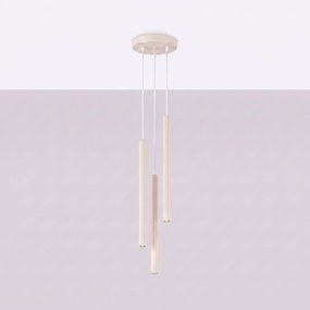 Sollux Lighting Závěsné svítidlo ARCHE 3P béžové