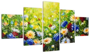 Obraz divokých květin (125x70 cm)