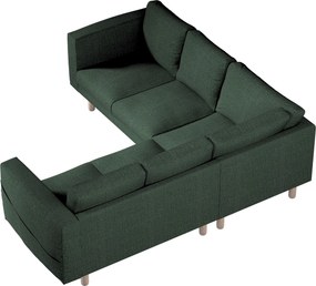 Potah na pohovku IKEA Norsborg rohová 4-místná barva zelená látka pletený vzor