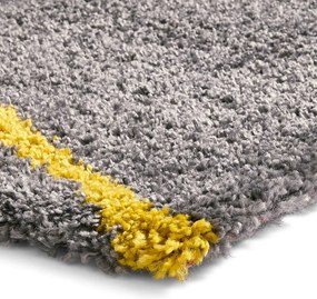 Šedo-žlutý koberec Think Rugs Royal Nomadic Grey & Yellow, 120 x 170 cm