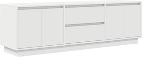 TV skříňka s LED osvětlením bílá 160,5x41x50 cm 3328426