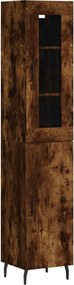 Skříň highboard kouřový dub 34,5 x 34 x 180 cm kompozitní dřevo 3199190