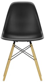 Eames Plastic Chair DSW javor černá černé na tvrdou podlahu Vitra