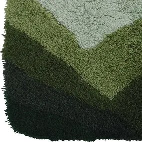 SPIRELLA Koupelnová WC předložka KALI zelená / akryl / 55 x 55 cm