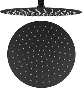 Sapho Slim - Hlavová sprcha, průměr 30 cm, matná černá MS573B