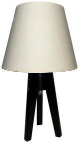 Stolní lampa CONE 1xE27/60W/230V wenge krémová