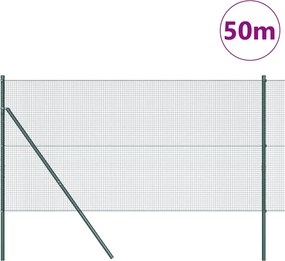 Zemní upevnění svařované drátěné ploty 50 x 1 m Zelená Síťovina 3351761