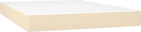 Box spring postel s matrací krémová 140x200 cm textil 3140542