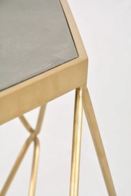 Konferenční stolek Glamo 68 cm zlatý/šedý