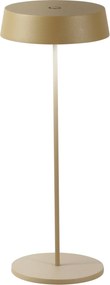 FAN LED-COCKTAIL-ORO Nabíjecí venkovní stolní svítidlo COCKTAIL zlatá, kov, 2,2 W, 192 lm, 3000 K, stmívatelné, IP54, 29,5 x 12 cm - FANEUROPE
