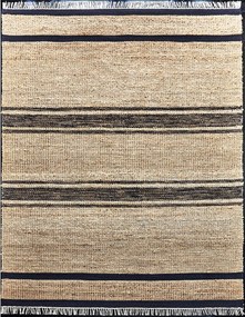 Diamond Carpets India, Ručně vázaný kusový koberec Agra Bridge HL 76 Natural Black, 80x150, béžová, chodba / předsíň