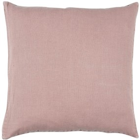 IB LAURSEN Lněný povlak na polštář Coral Almond 50 x 50 cm, růžová barva, textil