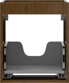 Mexen Box-A, závěsná skříňka 40 cm, 1 zásuvka, ořech, 91AX0-0400-470-1-86
