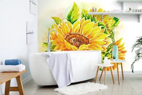 Samolepící tapeta nádherná slunečnice - 450x300 cm