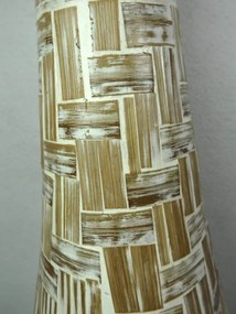 Váza EXOTIC hnědá natural, keramika, ruční práce,80 cm