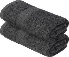 Livarno® Froté ručník, 50 x 100 cm, 500 g/m2, 2 kusy (šedá)