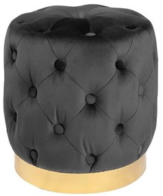 Designová taburetka Rococo 37 cm černá