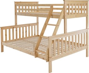 Patrová rozložitelná postel 90/140x200, přírodní, LUINI Kondela 0000235839