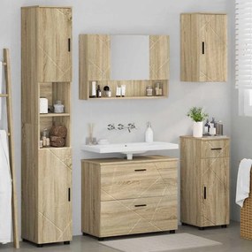 Sada koupelnového nábytku 5 ks Sonoma dub 35 x 30 x 192 cm 3393075