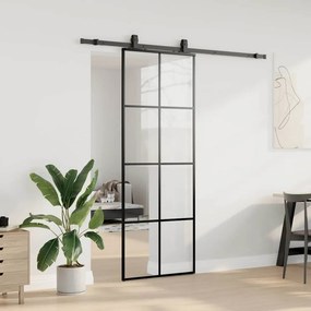 Posuvné dveře se sadou kování černé 76x205 cm ESG Glass 3375862