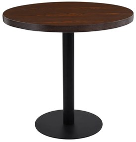 Bistro stolek tmavě hnědý 80 cm MDF,  286425 HangarStore.cz