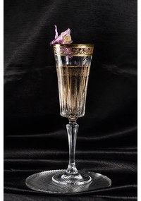 BOHEMIA PRESTIGE DORATO SKLENICE NA ŠAMPAŇSKÉ 210ML SADA 6 KS