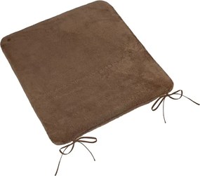 Bellatex Sedák hladký Korall micro 40x40 cm Kávová