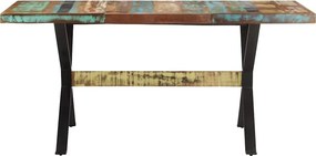 Jídelní stůl 160 x 80 x 76 cm masivní recyklované dřevo 321609