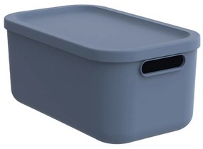 Rotho Úložný box, rovný s víkem, 12l, modrý ALBU LIGHT , 40x24x18