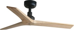 FARO 34284 KLIM S stropní ventilátor, černá/světlý dub DC - FARO