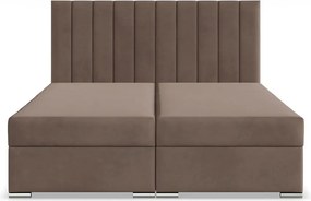 AGroup Kontinentální čalouněná postel AGEN (140 x 200 cm) Barva látky Trinity: Šedá (Trinity 2314)