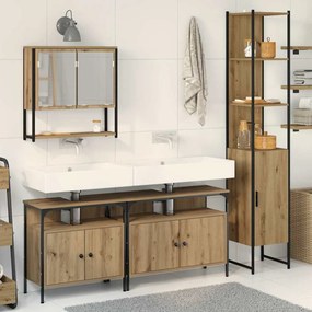 Sada koupelnového nábytku 4 ks Artisanový dub Kompozitní dřevo 3334405