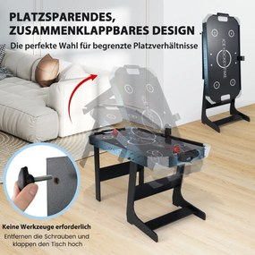 Costway Skládací vzdušný hokejový stůl s LED displejem a 12 V-motor elektrický