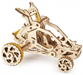 Ugears 3D dřevěné mechanické puzzle Mini bugina