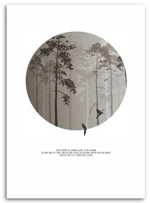 Gario Obraz na plátně Ptáci v lese Rozměry: 40 x 60 cm