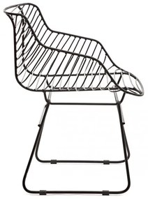 Židle CELESTE kovová, černá ALL 850160