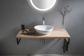Aqualine Sapho, VEGA pracovní deska 125x45cm, dub platin