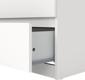 Bílá komoda 77x121x50 cm Naia – Tvilum