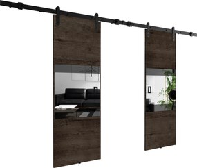 Posuvné dveře MIA DUO 152 tmavý jasan