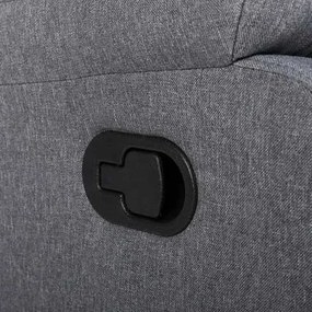 LuxuryForm DESIGN Televizní křeslo CARLOS s polohováním - šedé