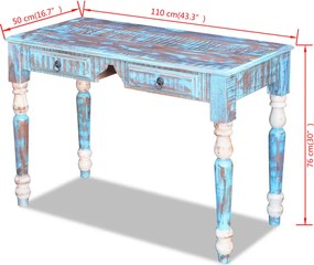 vidaXL Psací stůl masivní recyklované dřevo [243271]