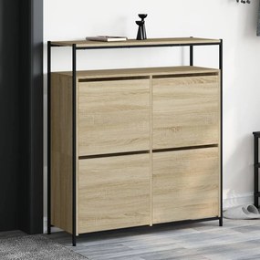 Botník se 4 výklopnými zásuvkami dub sonoma 100 x 34 x 112 cm 3214414