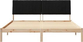 Rám postele s čelo Hnědá 180 x 200 cm Masivní borové dřevo 3394405