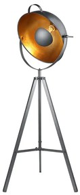 Retro stojací lampa Toma černé