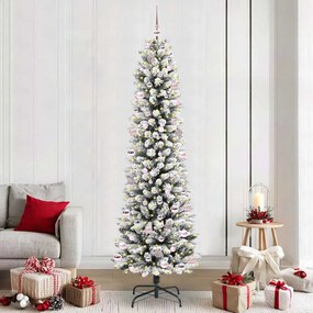 Umělý vánoční stromeček Bílá 240 cm PVC, kov a plast 3396131