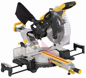 Powerplus POWX075750DB - Pokosová pila s potahem a oboustranným náklonem 2 200W , 305mm POWX075750DB
