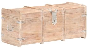 Úložná truhla 90 x 40 x 40 cm masivní akáciové dřevo,  289644
