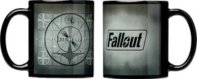 DEVplus Hrnek Fallout Please Stand by 325 ml Černá